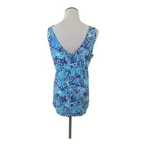 Lilly Pulitzer | Tops | Lilly Pulitzer Gigi Vneck Tank Top Light Aqua ...